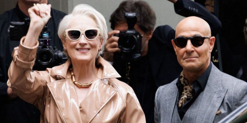Meryl Streep Meets Anna Wintour in Character at Milan Fashion Week – A ...